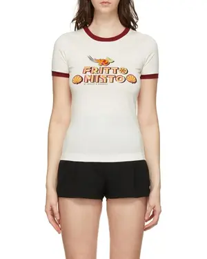 Dolce & Gabbana Graphic Print Ringer T-shirt