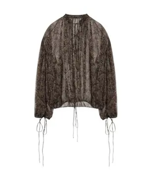 Saint Laurent Drawstring Blouses