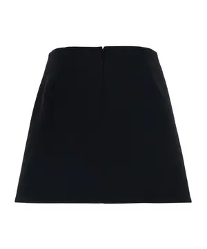Gucci Double G Button Crêpe Skirt