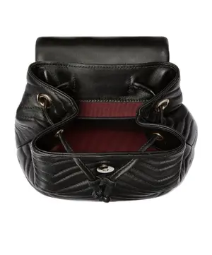 Gucci Gg Marmont Quilted Mini Backpack - Black