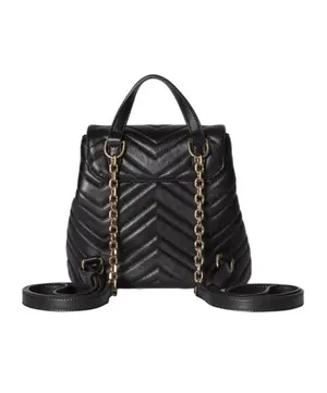 Gucci Gg Marmont Quilted Mini Backpack - Black