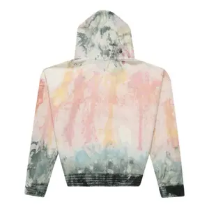We11Done Tie-dye Zip-up Hooded Sweater
