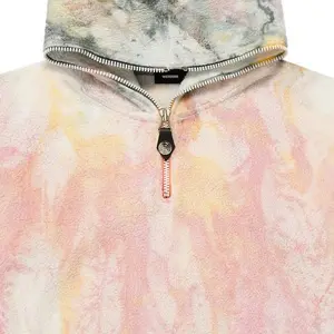 We11Done Tie-dye Zip-up Hooded Sweater