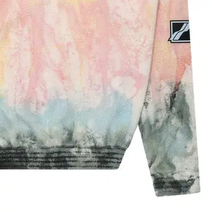 We11Done Tie-dye Zip-up Hooded Sweater