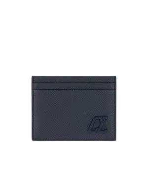 CHRISTIAN LOUBOUTIN Groovy Logo Plaque Card Holder - Black