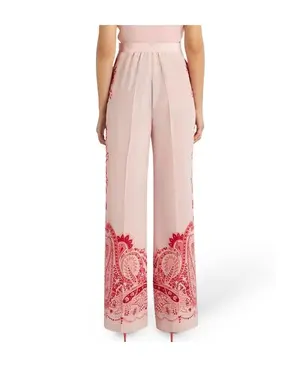 Etro Paisley-printed Elasticated Waistband Trousers