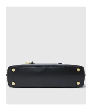 Stella McCartney Ryder Lock Plaque Shoulder Bag - Black