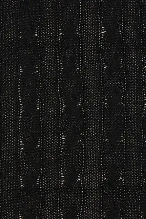 Polo Ralph Lauren Logo Embroidered Cable Knitted Scarf