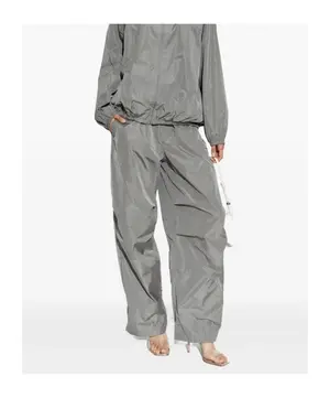 Alexander Wang Boxer Waist Mid-rise Track Pants - Gray