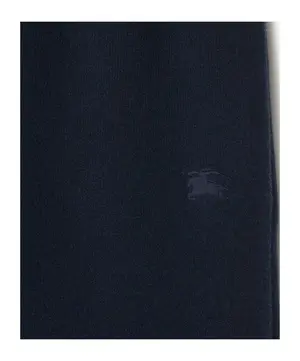 Burberry Tapered Drawstring Jogging Pants - Navy