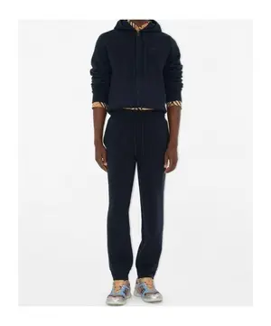 Burberry Tapered Drawstring Jogging Pants - Navy