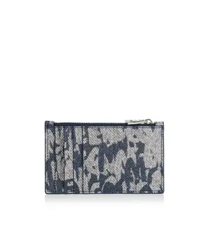 Alexander McQueen Zip Card Wallet - Gray