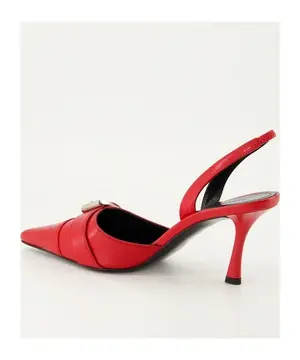 Givenchy Voyou Pointed-toe Slingback Pumps - Red