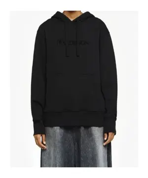 J.W.ANDERSON Logo Embroidered Hoodie - Black