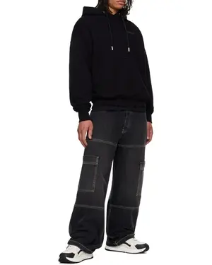 Off-White Irregular Cargo Jeans - Black