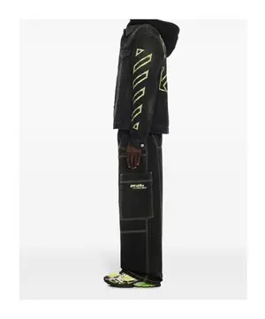 Off-White Irregular Cargo Jeans - Black