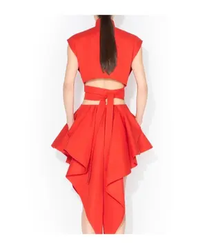 Alaïa Belted Wrap Top