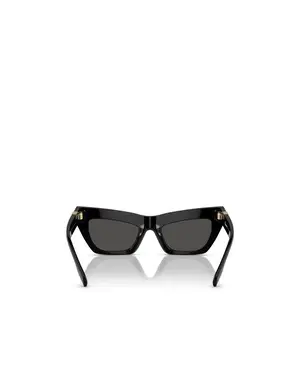 Burberry Geometric Frame Logo Sunglasses - Black