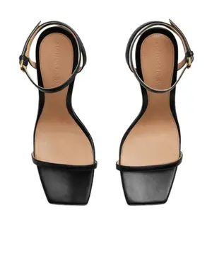 Bottega Veneta Knot Heeled Sandals - Black