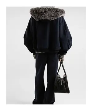 Dolce & Gabbana Fur Trimmed Hooded Zip Jacket