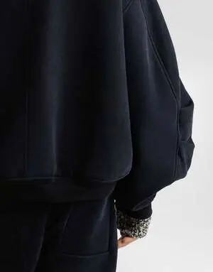Dolce & Gabbana Fur Trimmed Hooded Zip Jacket