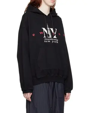 Alexander Wang Logo Embroidered Hoodie