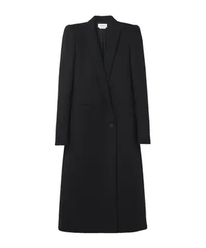 Alexander McQueen Tailored Coat With Stacked Shoulder Detail
