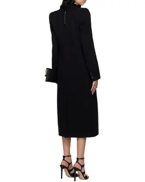 Alexander McQueen Tailored Coat With Stacked Shoulder Detail