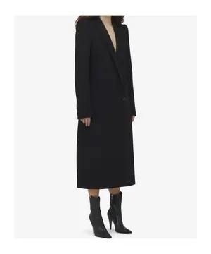 Alexander McQueen Tailored Coat With Stacked Shoulder Detail