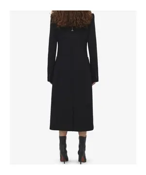 Alexander McQueen Tailored Coat With Stacked Shoulder Detail