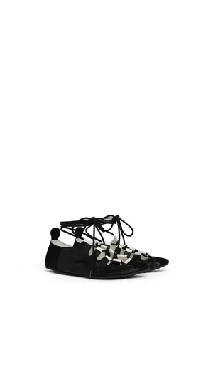 Alaïa Fold Laced Flats