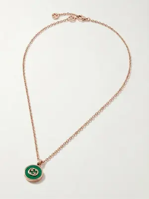 Gucci Interlocking G Pendant Necklace - Yellow