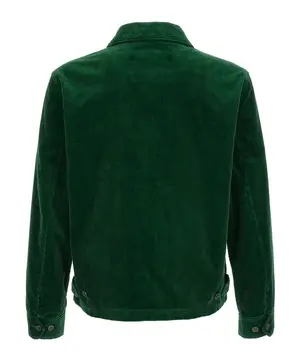 Polo Ralph Lauren 8 Wale Corduroy Embroidered Pony Windbreaker Jacket - Green