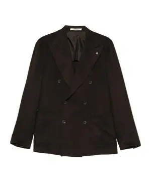 Tagliatore Double-breasted Suit Jacket - Brown