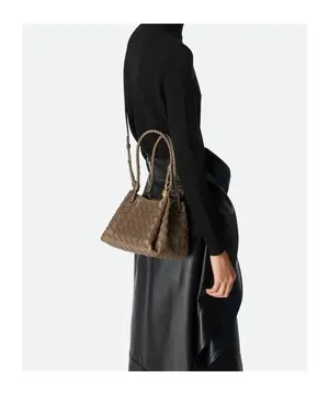 Bottega Veneta Parachute Small Shoulder Bag - Pine Cone