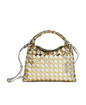 Bottega Veneta Mini Hop Woven Shoulder Bag