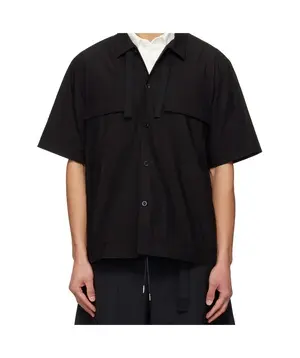 Sacai Short Sleeved Drawstring Shirt