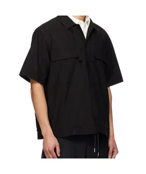 Sacai Short Sleeved Drawstring Shirt