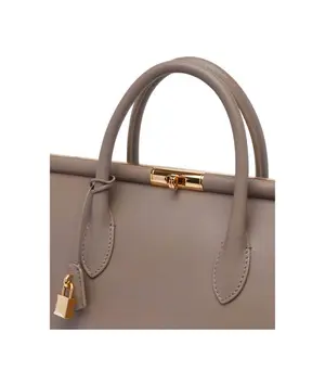 Dolce & Gabbana Marlene Logo Detailed Tote Bag - Grey