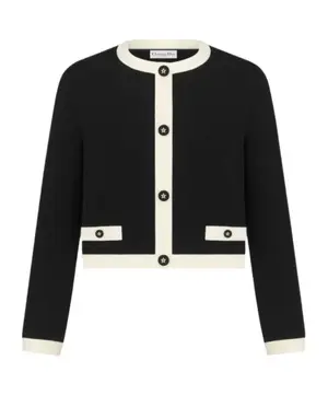Dior Iviera Cropped Jacket - Black