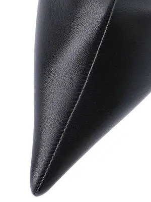 Amina Muaddi Pointed Toe High Heel Boots