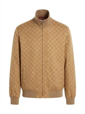 Gucci Leather Trim Jackets