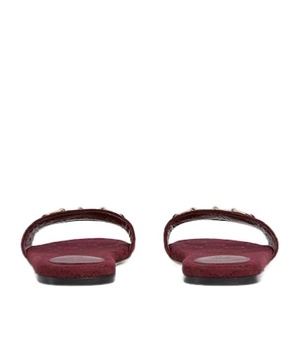 Gucci Horsebit Slide Sandals - Red