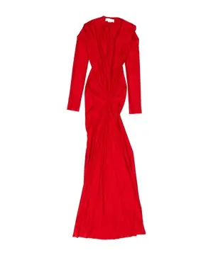 Victoria Beckham Cut-out Draped Long Dress