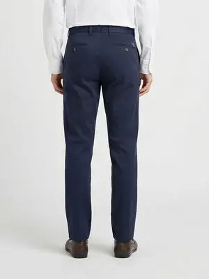 Brunello Cucinelli Tailored Tapered-leg Trousers - Blue
