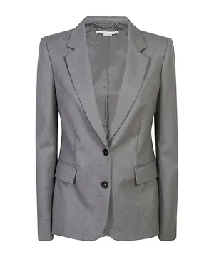 Stella McCartney Single-breasted Tailored Blazer - Gray