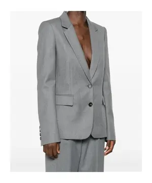 Stella McCartney Single-breasted Tailored Blazer - Gray