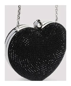 MACHMACH Mach & Mach Heart Shaped Embellished Clutch