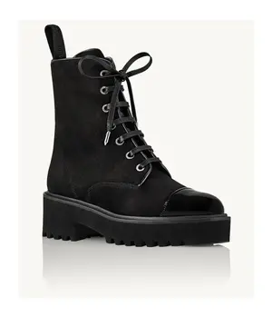 AQUAZZURA Desert Suede Lace-up Lug Sole Boots