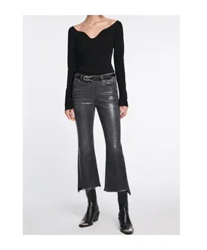 Dorothee Schumacher Structured V-neck Long Sleeve Top